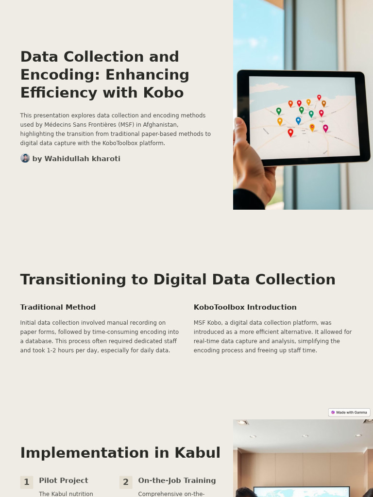 Data Collection and Encoding Enhancing Efficiency With Kobo | PDF | Data | Médecins Sans Frontières