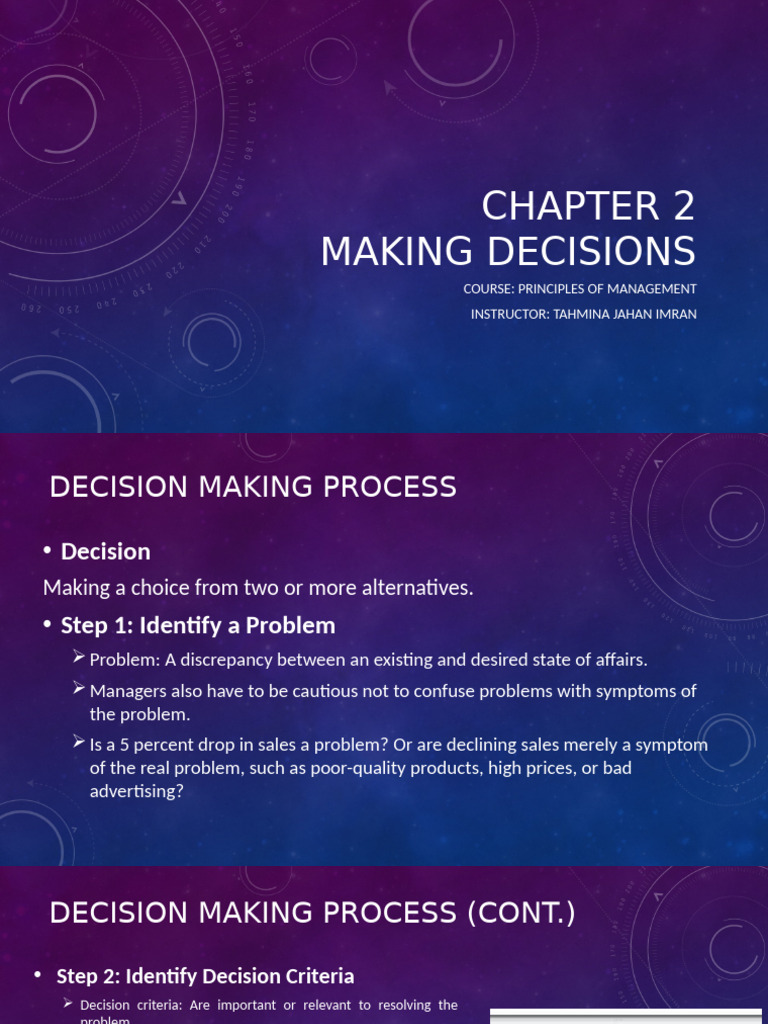 Chapter 2.decision Making - Student | PDF | Decision Making | Rationality