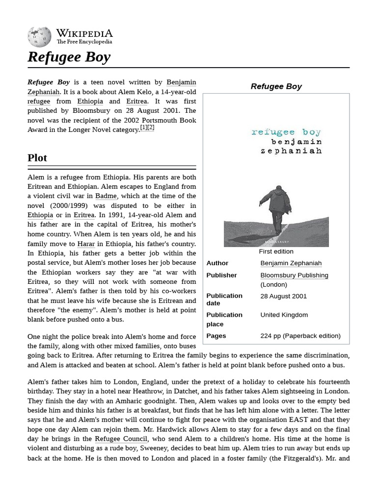 Refugee_Boy | PDF