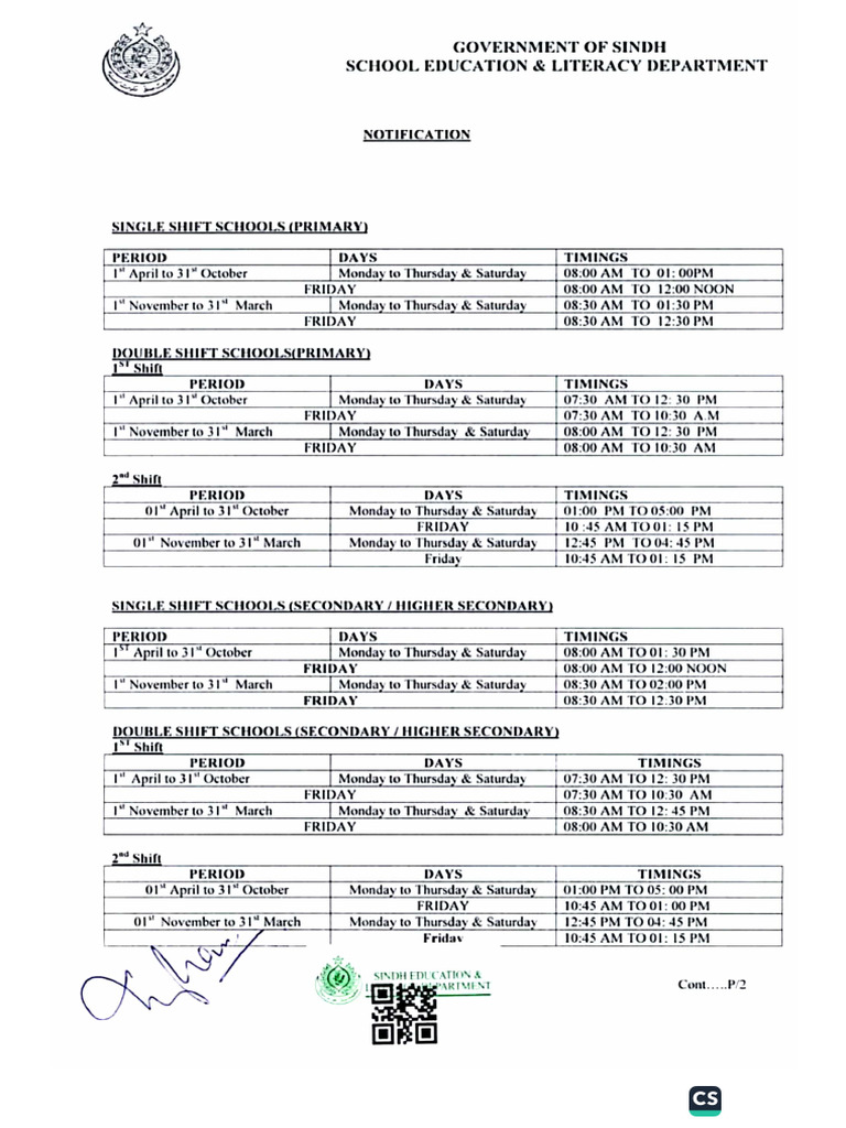 Winter Timings Notification 2024-25 - 241030 - 194006 | PDF