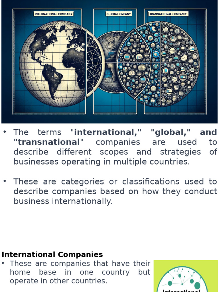 Types of International Business Strategies | PDF | Multinational ...