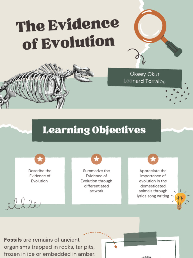 The Evidence for Evolution Education Presentation in Light Blue Style ...