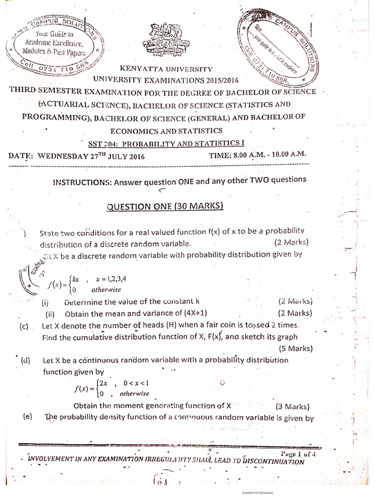 SST 204 Pastpapers | PDF
