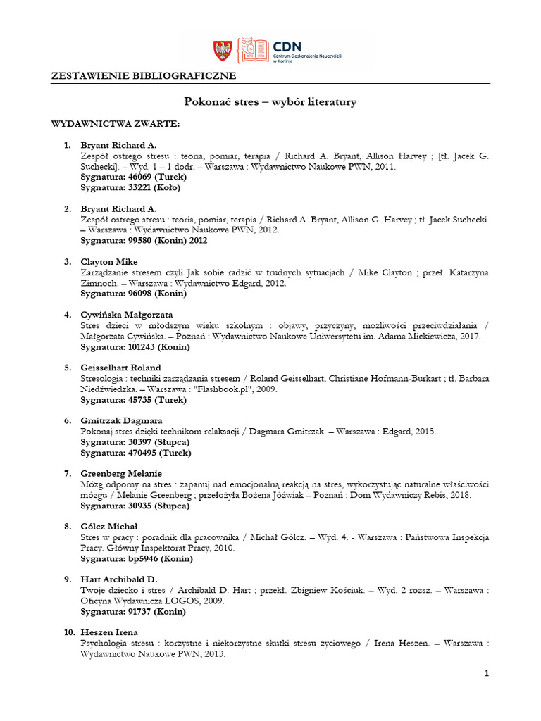 Pokonac Stres Slupca | PDF