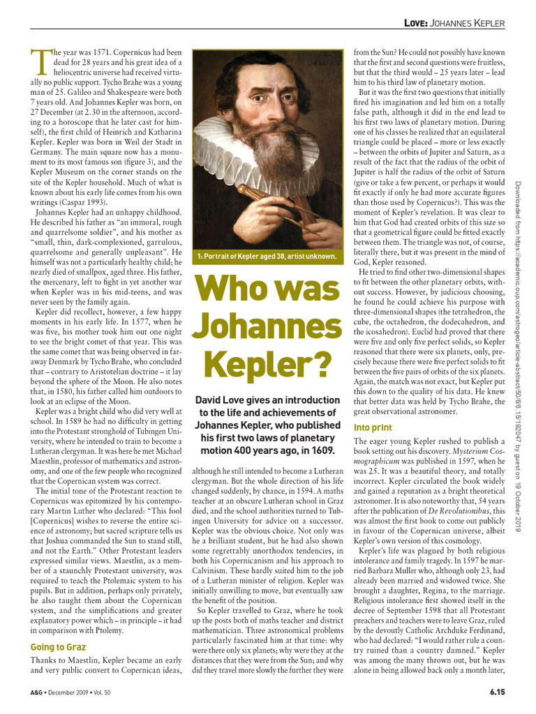 Kepler | PDF | Johannes Kepler | Tycho Brahe