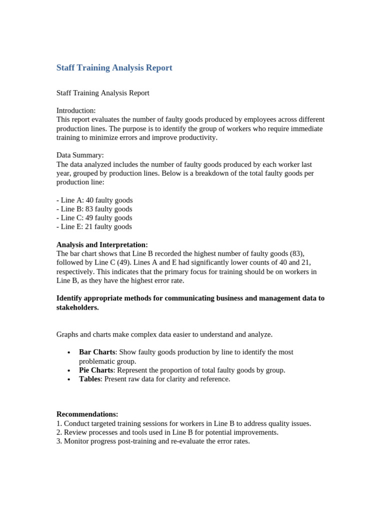 Staff_Training_Report | PDF