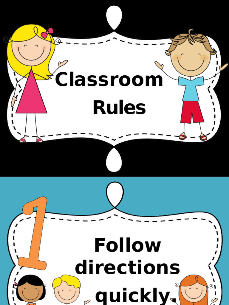 Classroom rules 1 | PDF