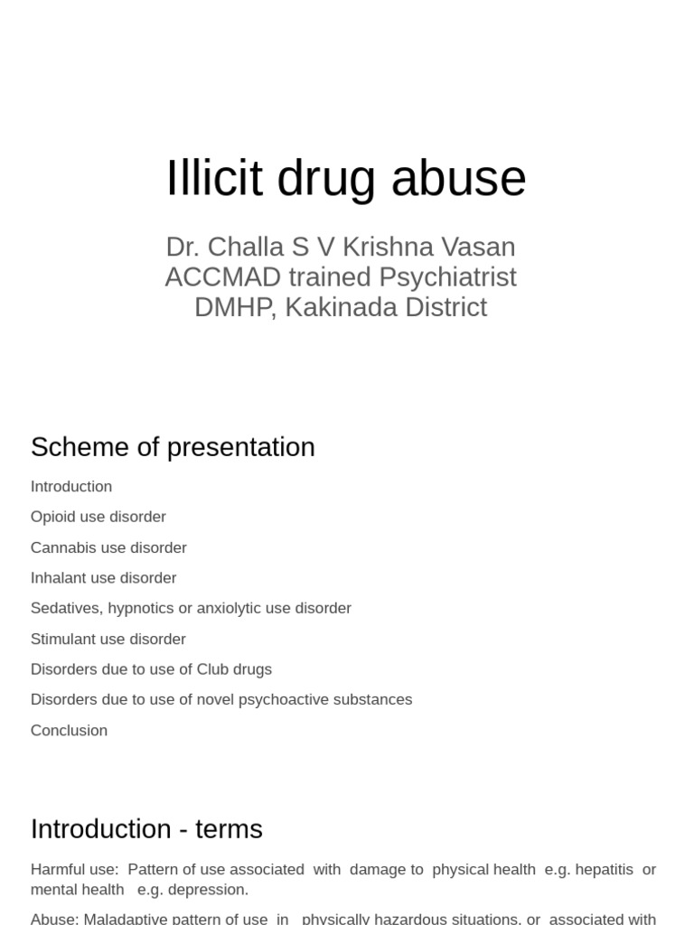 Illicit drug abuse | PDF | Substance Abuse | Benzodiazepine