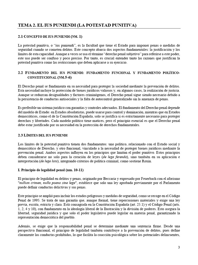 Ius puniendi | PDF | Derecho penal | Castigos