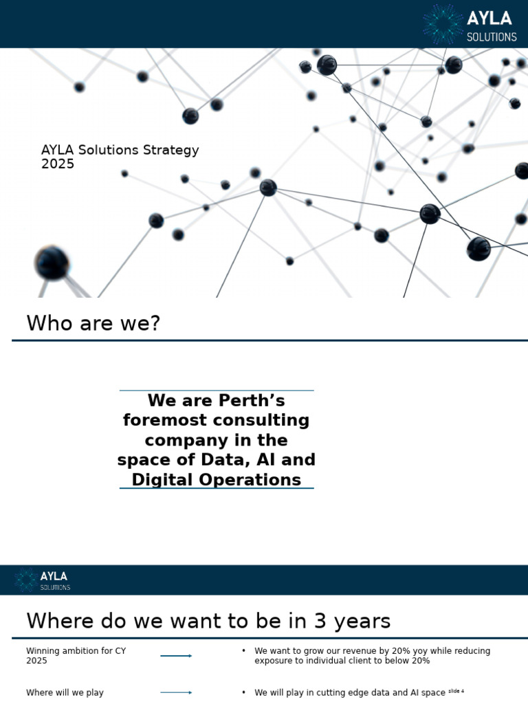 AYLA Solutions Strategy 2025 | PDF | Artificial Intelligence | Intelligence (AI) & Semantics