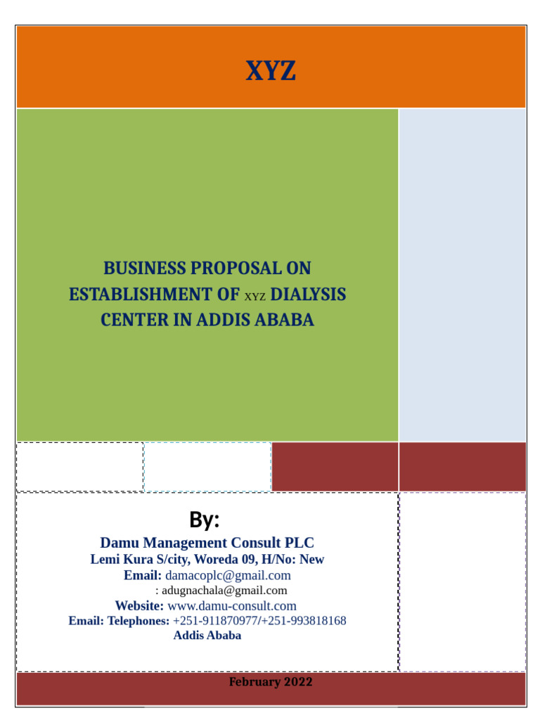 Proposal for Dialysis Center in Addis Ababa | PDF | Hemodialysis ...