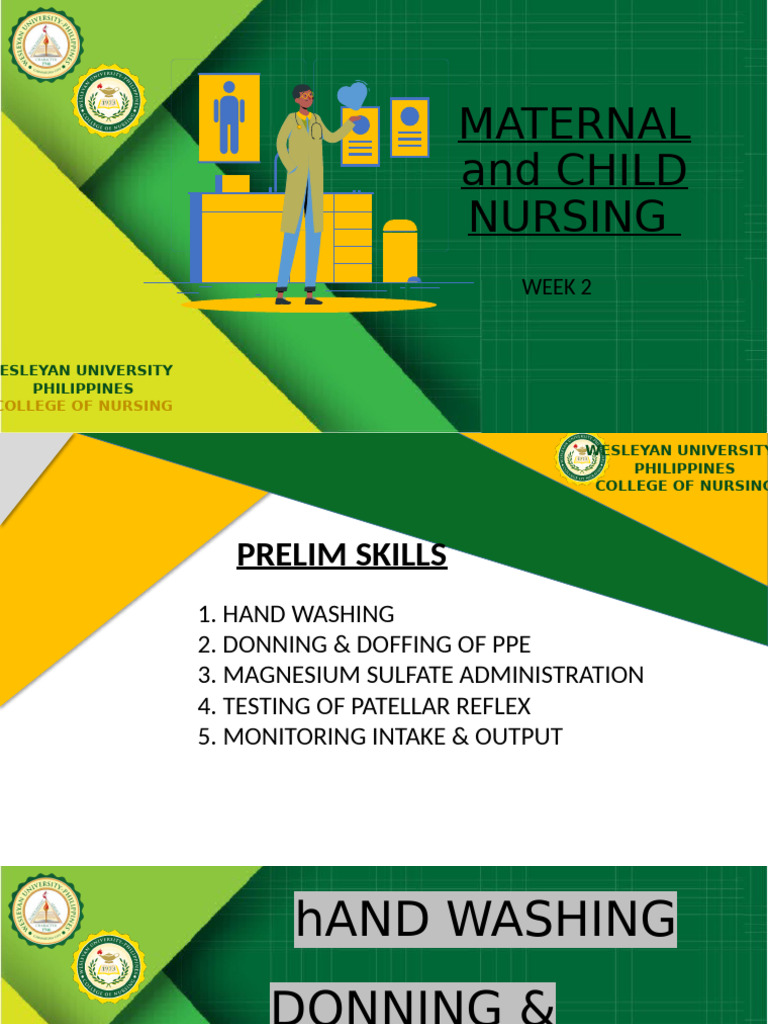 WEEK 1 HAND WASHING and DONNINGDOFFING of PPE | PDF | Personal ...
