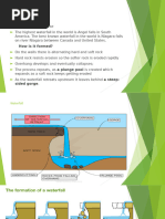 Waterfall Formation Process Explained | PDF | Erosion | Rock (Geology)