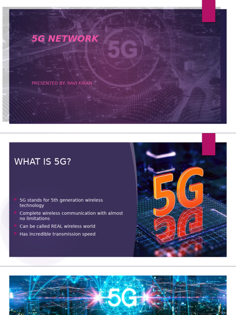 5G Network | PDF | 4 G | Telephone