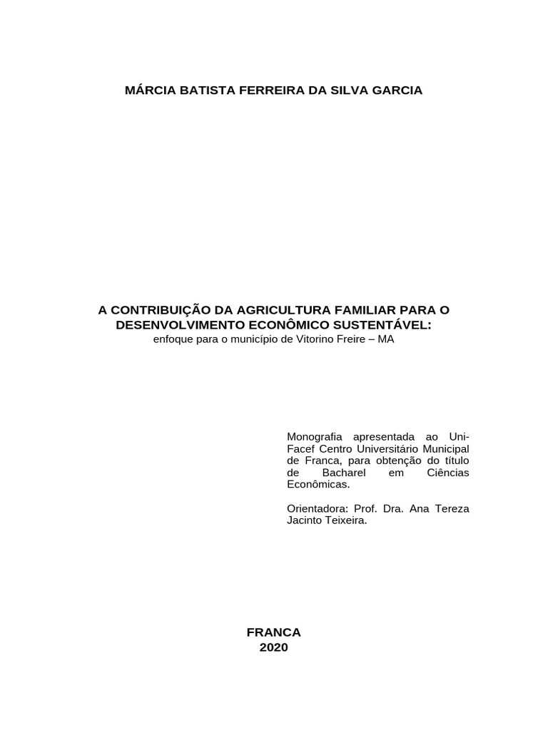 Monografia Folha de Rosto | PDF