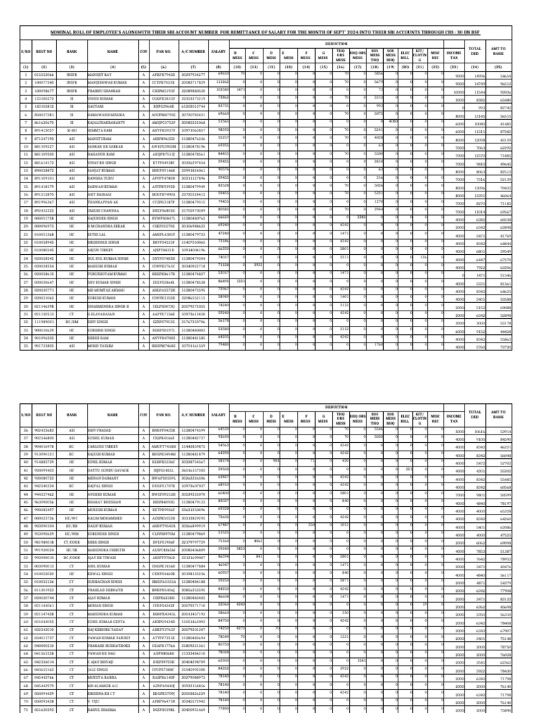 NGO PAY FOR THE MONTH OF SEPT 2024 | PDF