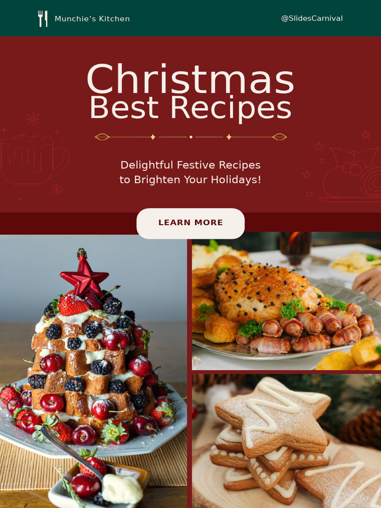 Festive Christmas Recipes Guide | PDF | Cuisine | Foods