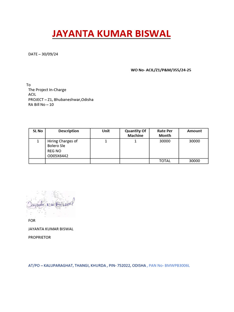 Jayant Bill 3 | PDF