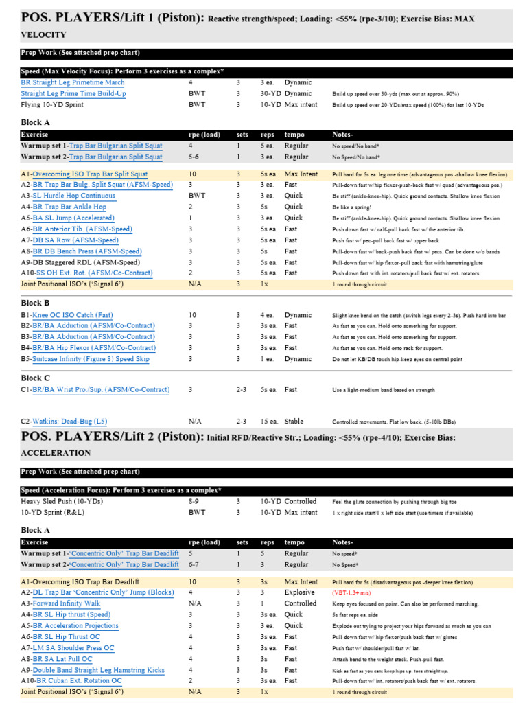 Baseball Programming Piston Force Generation Profile 1732368057 | PDF