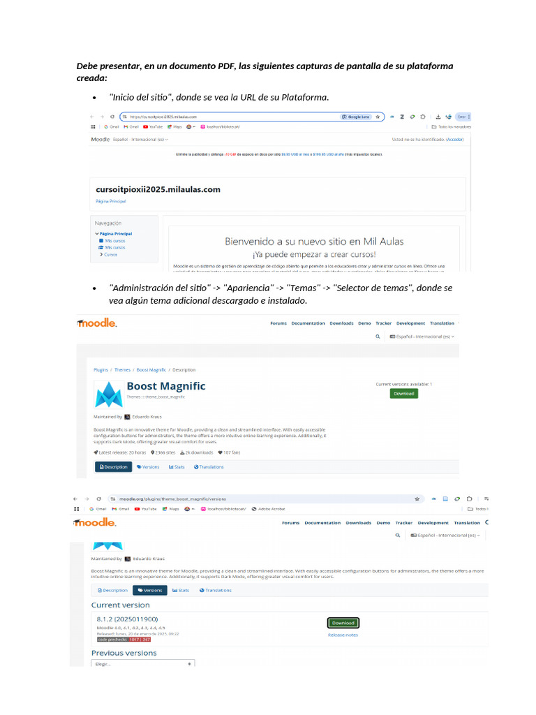 Traea 2 Moodle | PDF