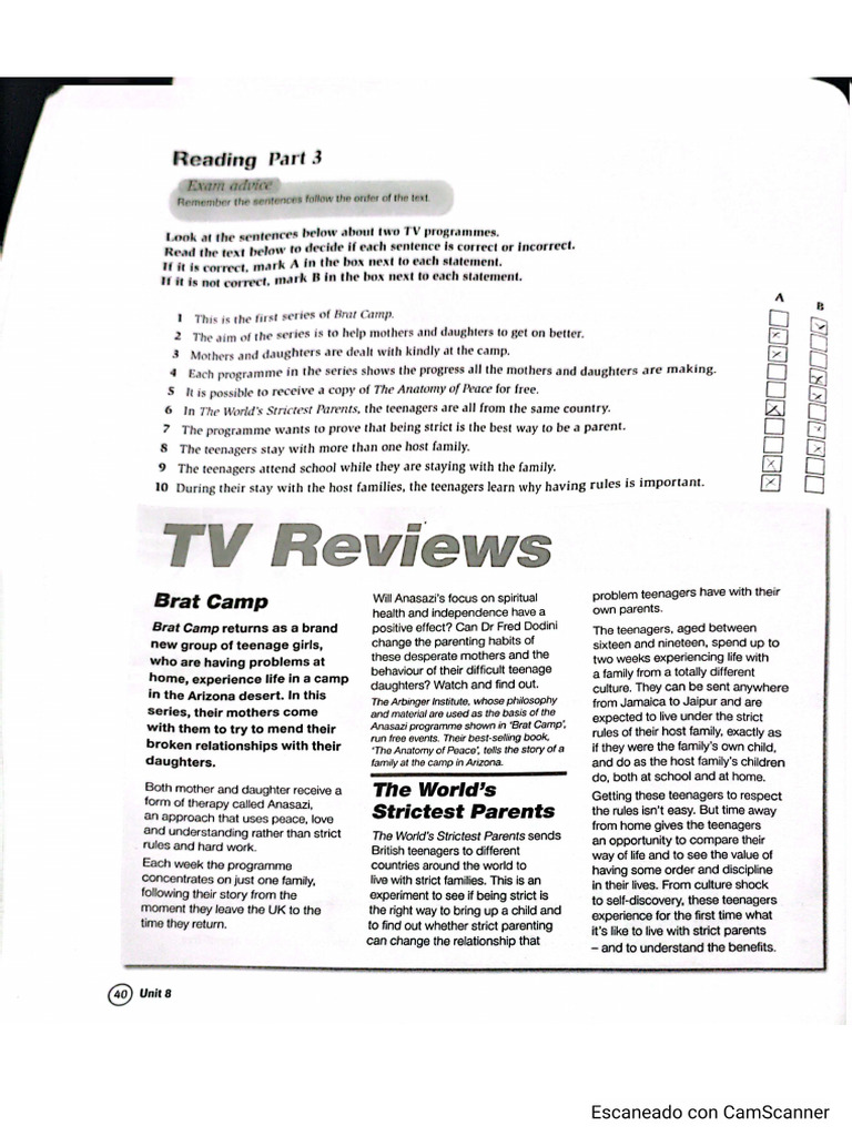 Unit 7 Reading Ejercicio 72728 | PDF