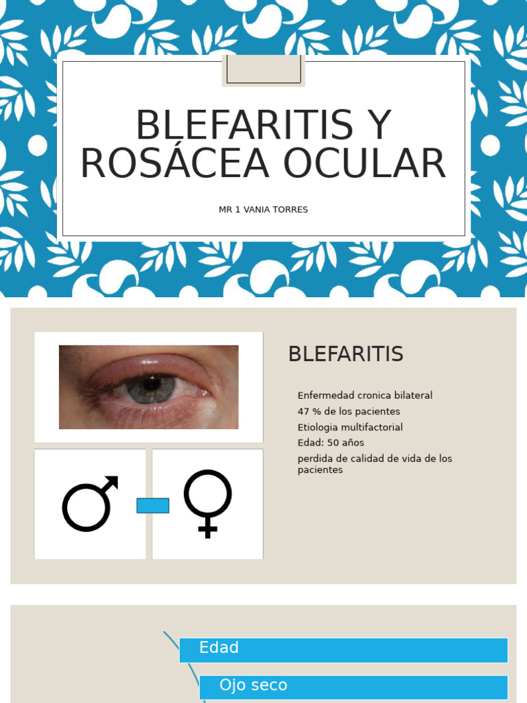 Blefaritis y Rosácea Ocular: Diagnóstico y Tratamiento | PDF ...