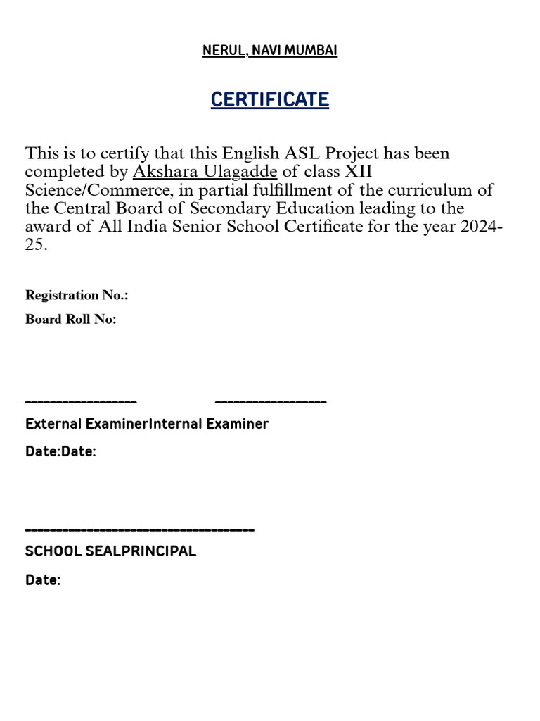 Certificate - Practical - Docx 20250119 192442 0000 | PDF