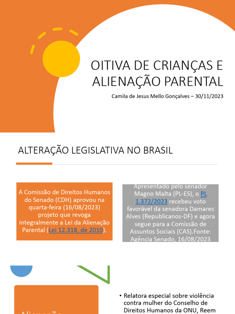 Dra. Camila - EPM-DE-alienaÃ Ã O-Parental | PDF | Preconceitos | Justiça