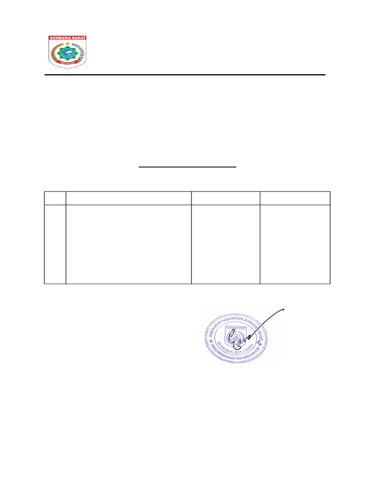 Surat Pengantar Pak Integrasi Pns SD Negeri Desa Beru | PDF