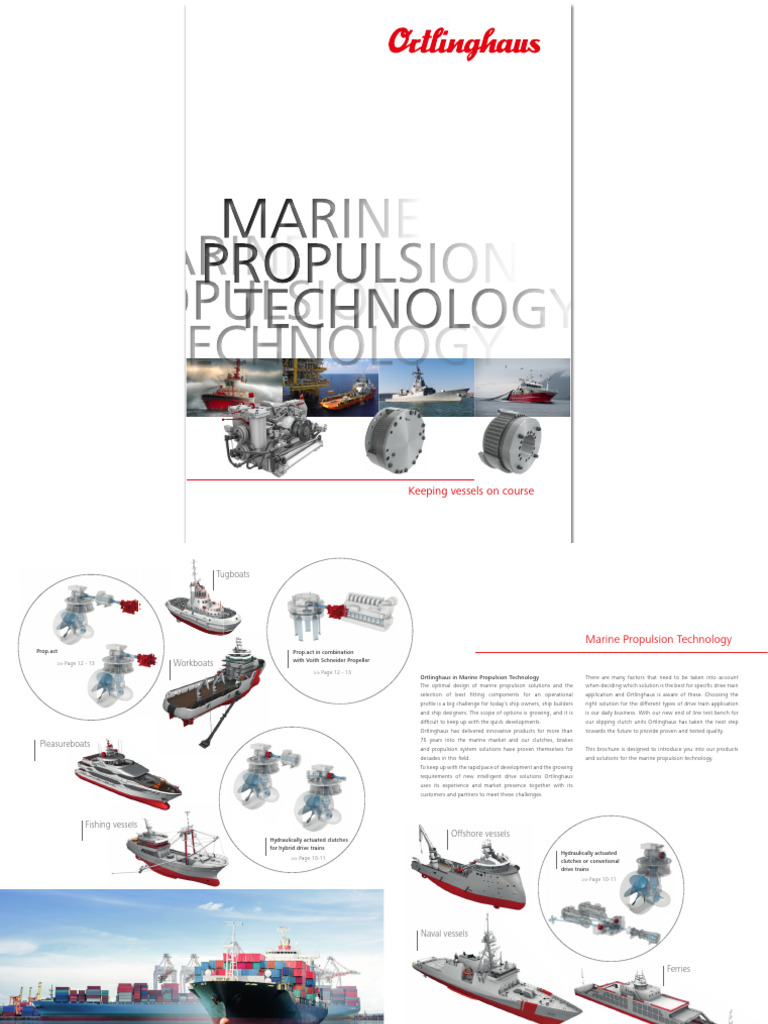 Marine Propulsion Technology Brochure | PDF | Clutch | Marine Propulsion