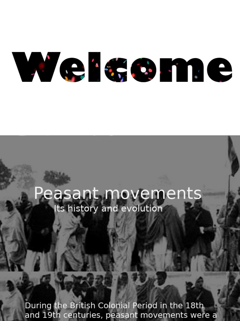 Peasant Movement PPPT | PDF | British Raj