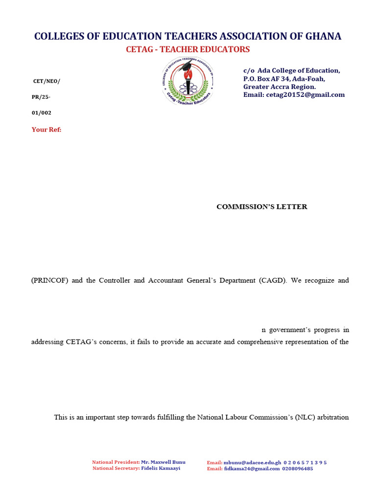 CETAG Clarifies Salary Discrepancies | PDF