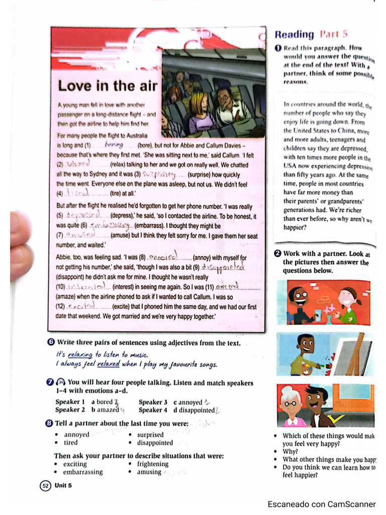 Reading Unit 3 Ejercicios 817291 | PDF