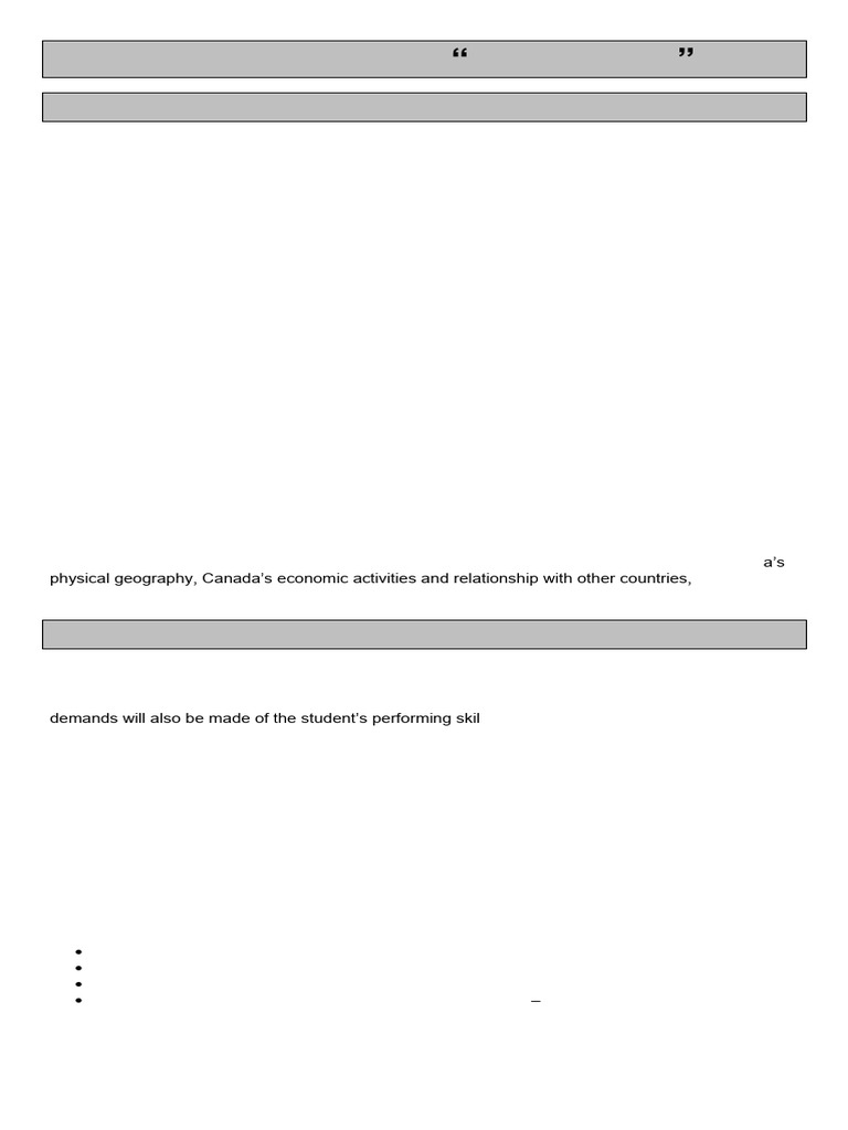 Grade 9 Course Overview Guide | PDF | Science | Choreography