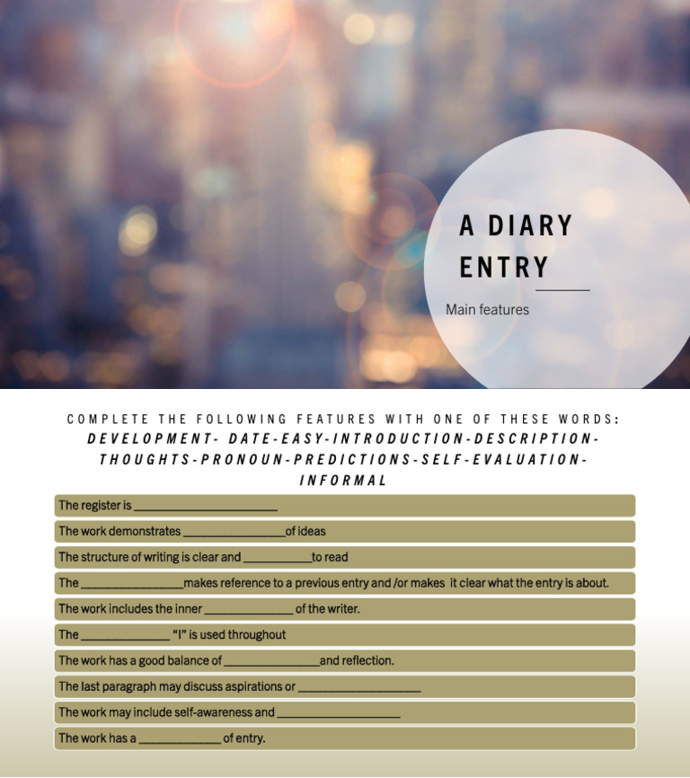 A Diary Entry | PDF
