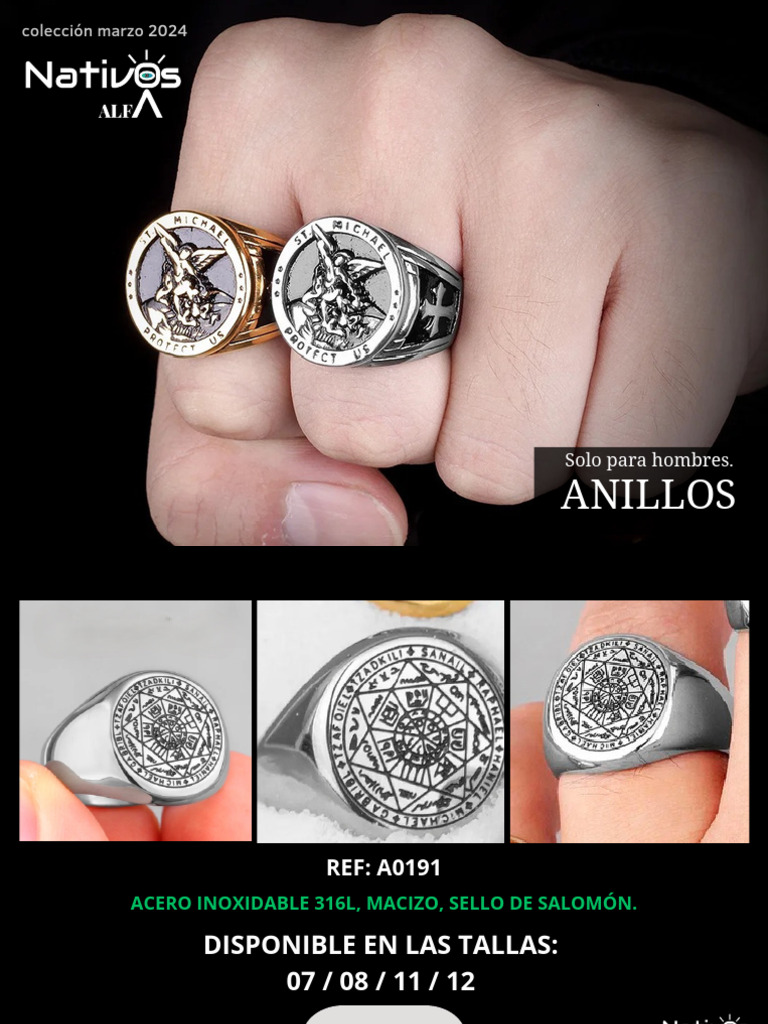 Anillos de Acero Inoxidable 316L - Marzo 2024 | PDF