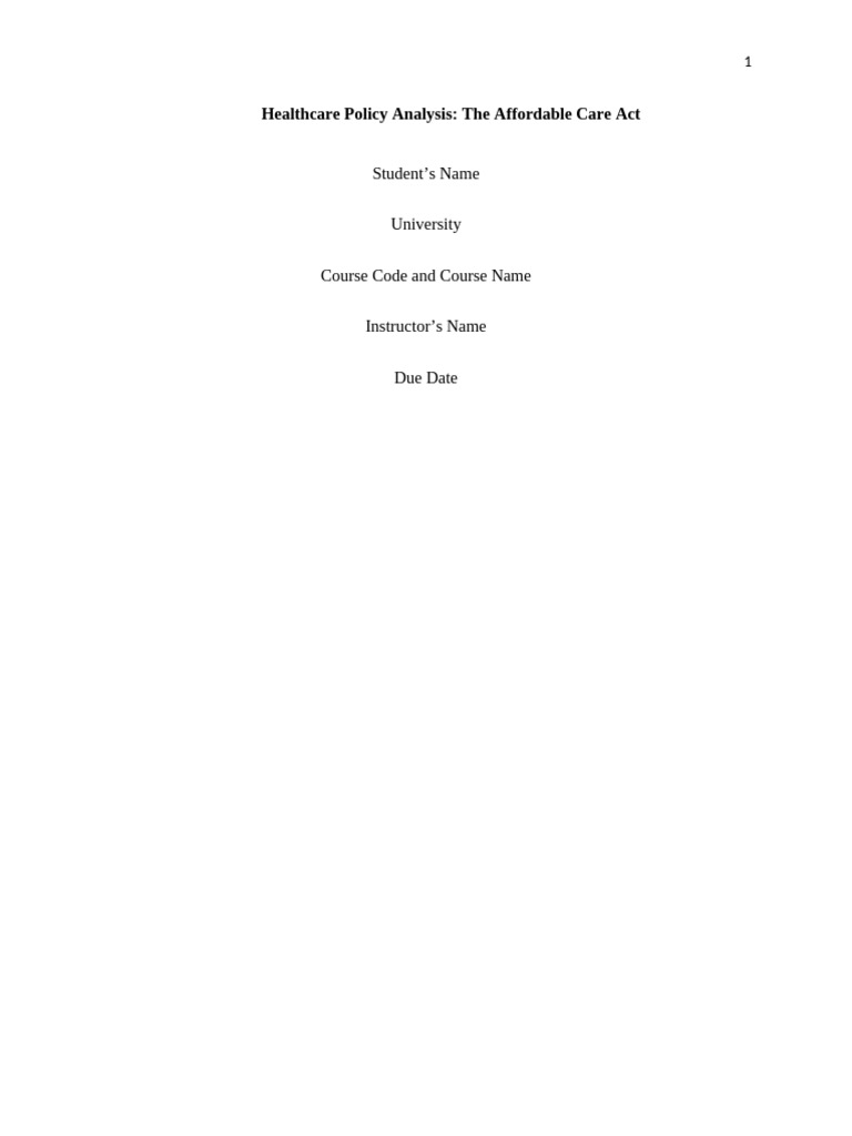 Healthcare Policy Analysis | PDF | Medicaid | Health Insurance Mandate