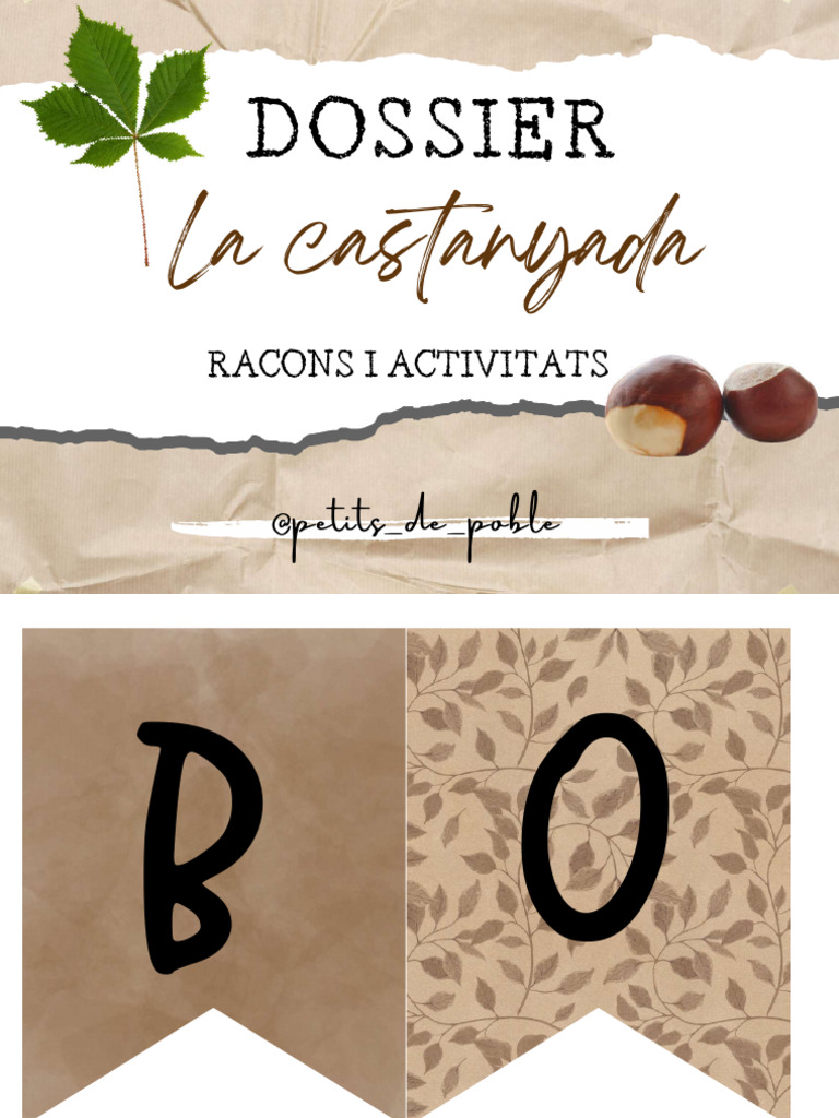 Dossier Castanyada Petits de Poble | PDF