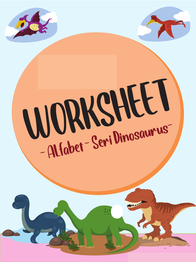 Printable Worksheet - Alfabet Vol. 2 - Dinosaurus | PDF