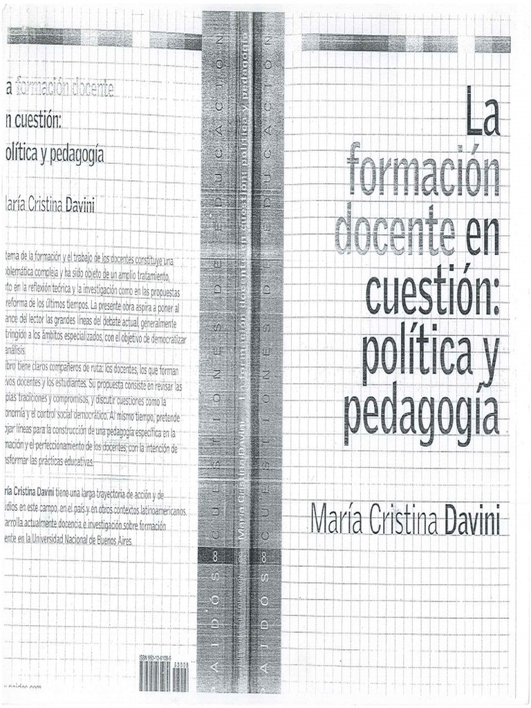 Davini-Tradiciones en La Formación Docente PDF | PDF