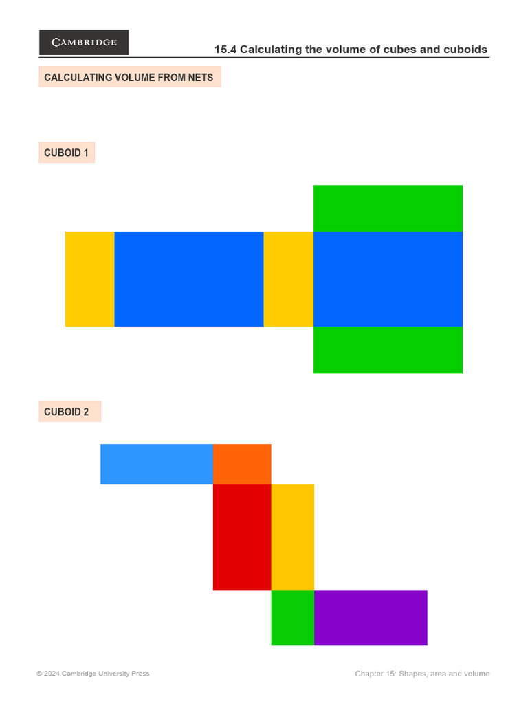 Calculating Volume From Nets | PDF
