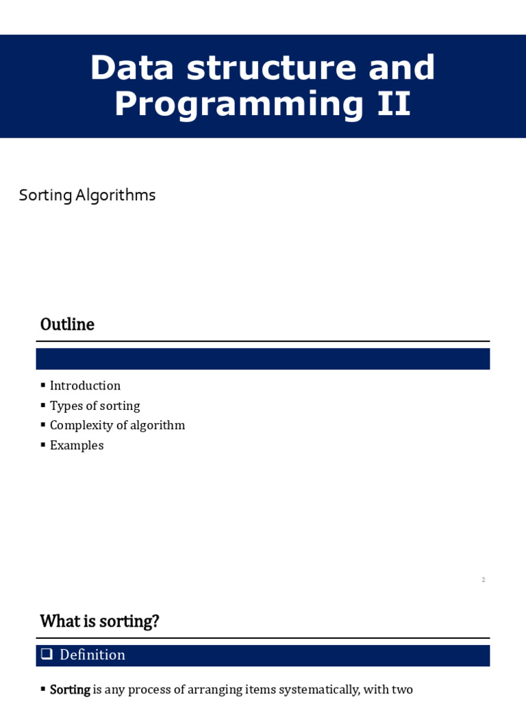 9 Sorting Algorithms | PDF | Time Complexity | Computer Programming 9 Sorting Algorithms | PDF | Time Complexity | Computer Programming