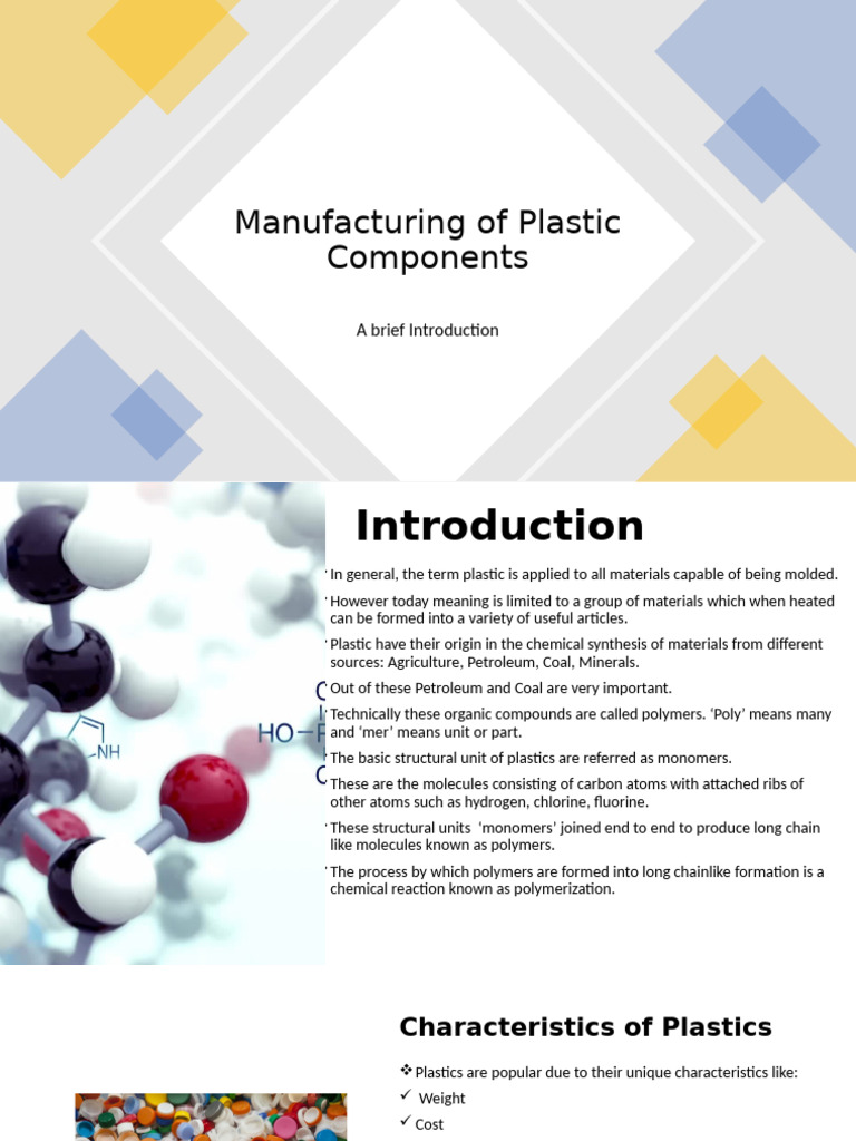 Overview of Plastic Components Manufacturing | PDF | Plastic ...