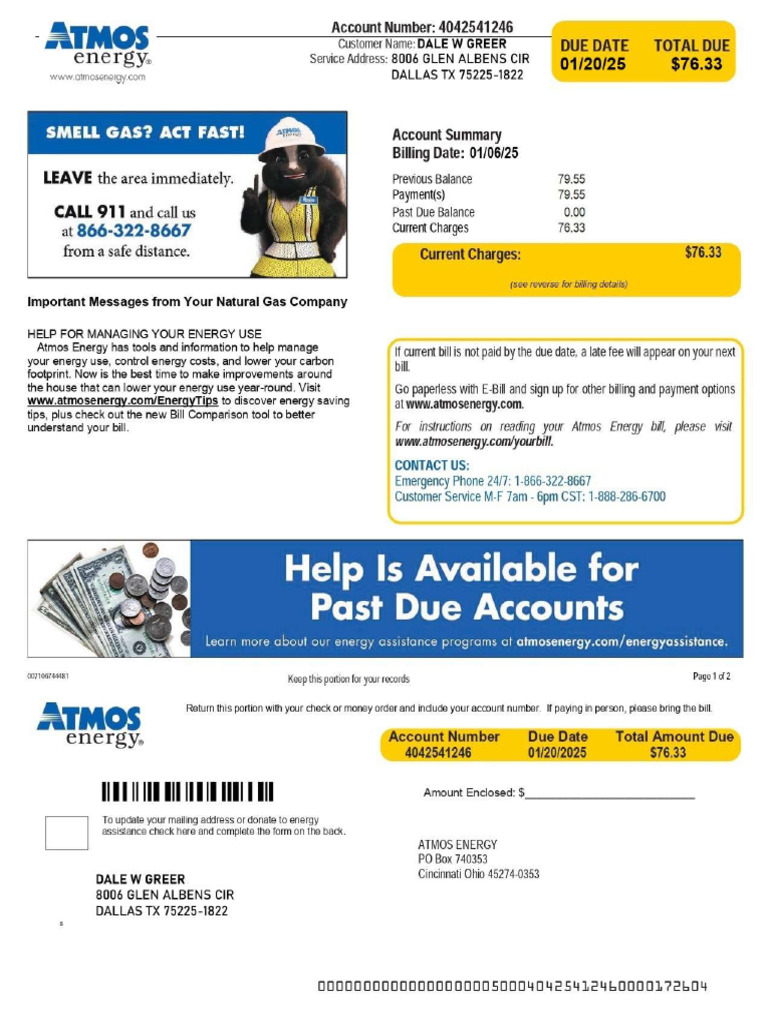 Greer - Atmos Energy Bill - Page-0001 | PDF