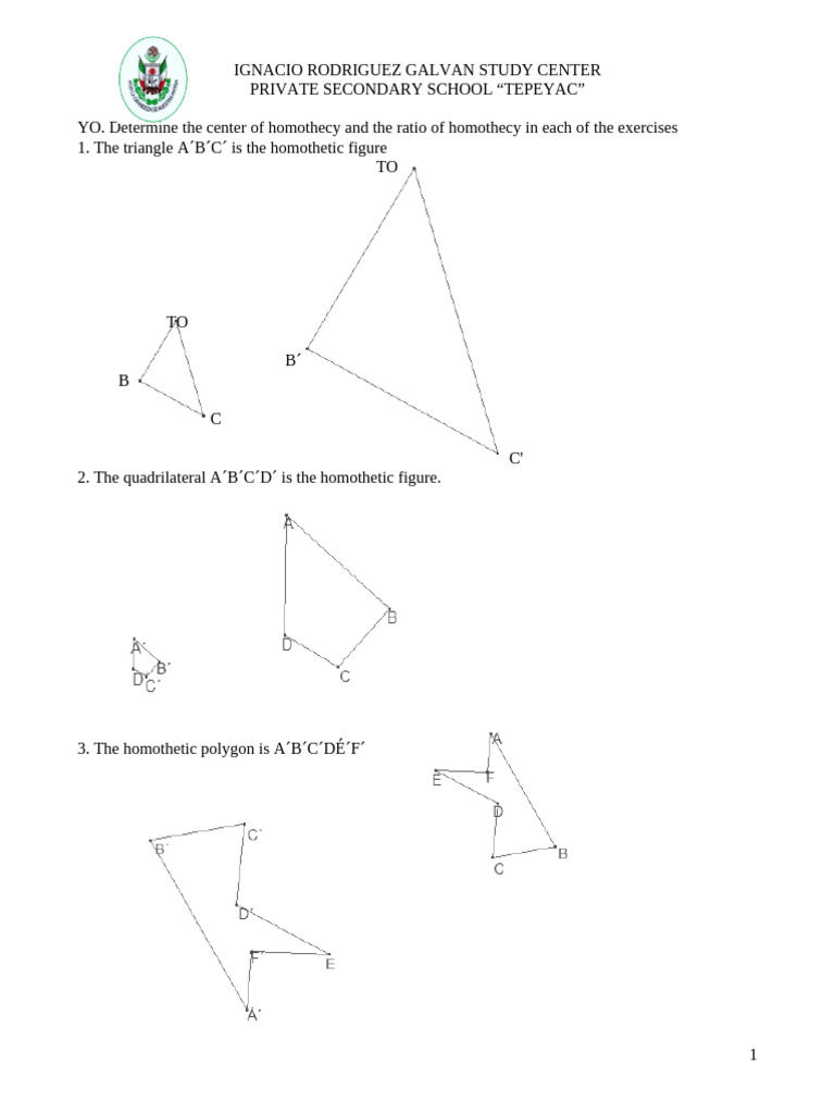 Guide To Homothetic Exercises | PDF