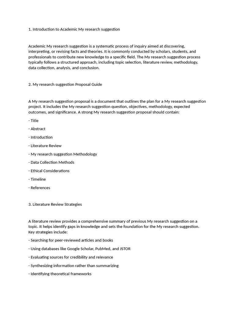 Academic Research Proposal Guide | PDF