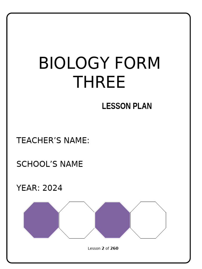 Biology Lesson f3 | PDF | Lesson Plan | Cereals