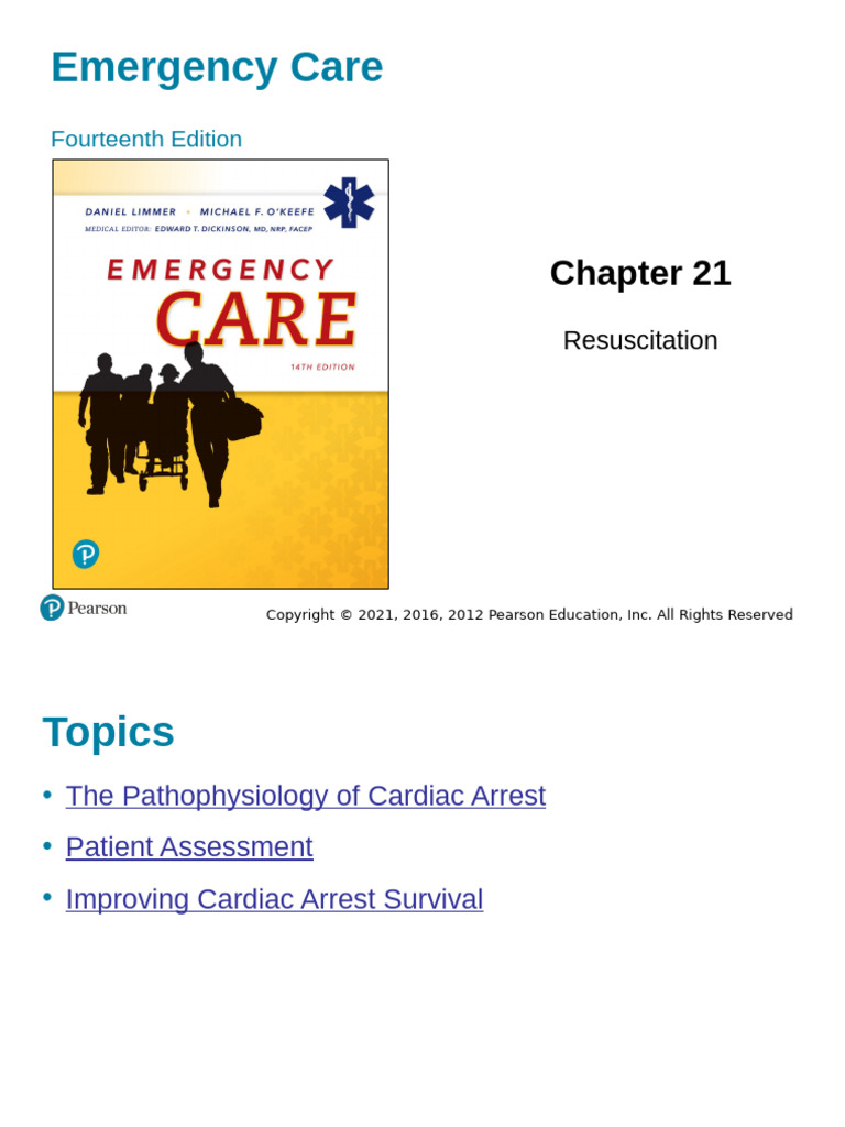 Limmer Ch21 Lecture Accessible No Videos Wtc103119 | PDF | Cardiopulmonary Resuscitation ...
