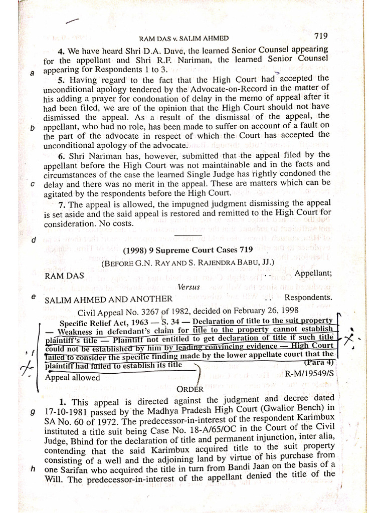 1998 9 SCC 719 | PDF