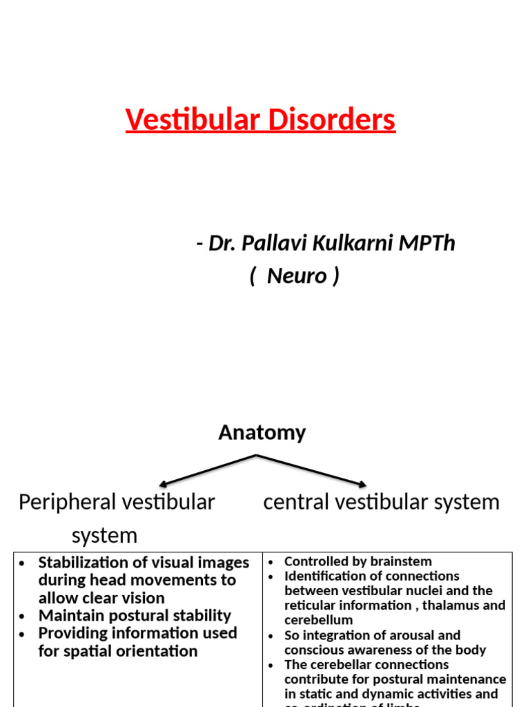 Understanding Vestibular Disorders | PDF | Vertigo | Vestibular System
